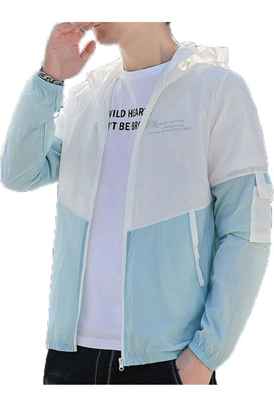 Cikrilan Erkek Hafif Açık Spor Hızlı Kuruyan Yağmurluk (Yurt Dışından)