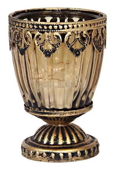 Cam Kadeh Mumluk Kahve 13 cm