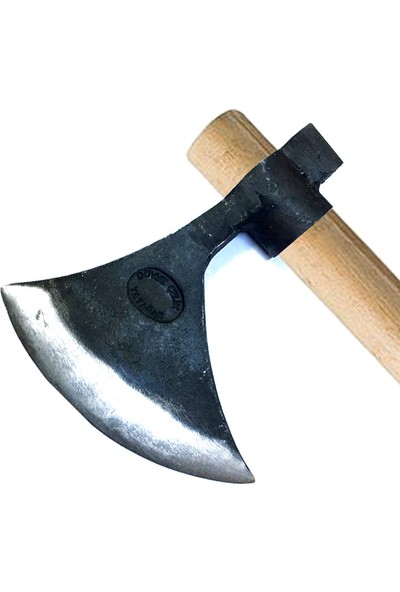 Özkaya Keserli Saplı Büyük Ay Balta 90 cm - Dövme Çelikten