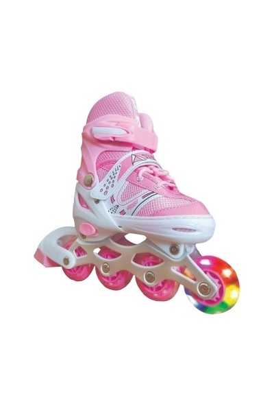 Triathlon T144 Pembe (35-38 Numara ) Işıklı Tekerlekli Paten Triathlon T144 Pembe (35-38 Numara ) Işıklı Tekerlekli Paten