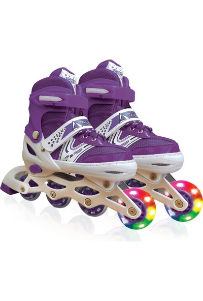 Triathlon T144 Işıklı Tekerlikli Mor Paten 31-34 Numara Triathlon T144 Işıklı Tekerlikli Mor Paten 31-34 Numara