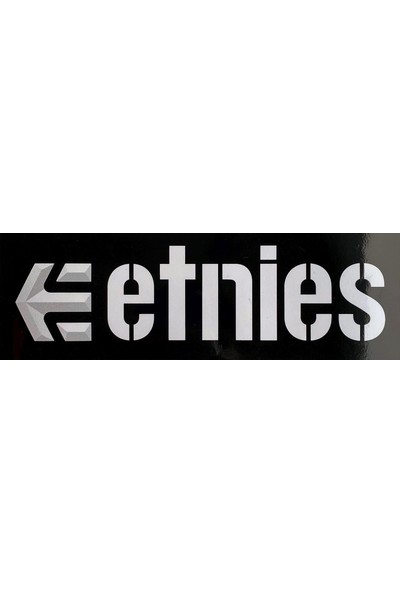 Etnies Logo 8cm X 2,5cm Tek Sticker