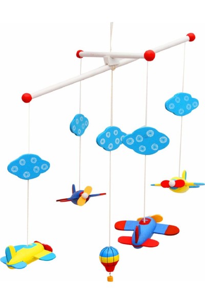 Piramigo Ahşap Bebek Odası Asmalı Dönence Hava Araçları Temalı 35 x 40 cm Piramigo Ahşap Bebek Odası Asmalı Dönence Hava Araçları Temalı 35 x 40 cm