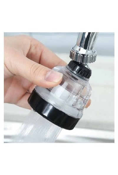 Yayke Tasarruflu Oynar Başlık Şeffaf 3 Fonksiyonlu Musluk Başlığı