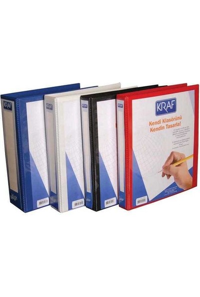 Kraf Klasor A4 2 D Mkn.30 mm Mavi 1032 Kraf Klasor A4 2 D Mkn.30 mm Mavi 1032