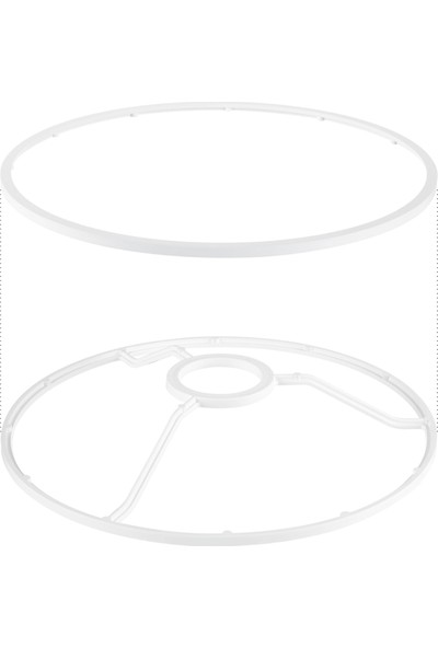 Lumen İstanbul 25'lik Silindir Abajur Çerçeve Takımı Beyaz