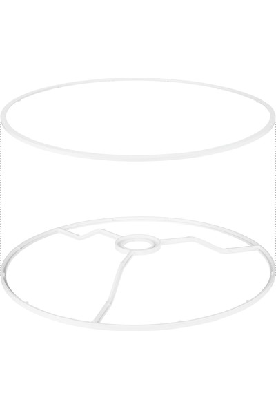 Lumen İstanbul 38'lik Silindir Lambader Çerçeve Takımı Beyaz