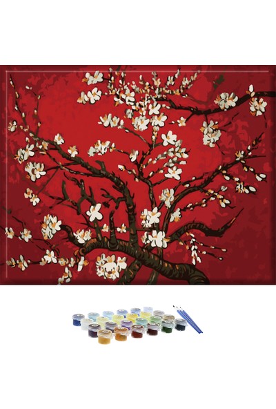 Doruk Baskı Bahar Dalları Sayılarla Boyama Seti 40 x 50 cm Doruk Baskı Bahar Dalları Sayılarla Boyama Seti 40 x 50 cm