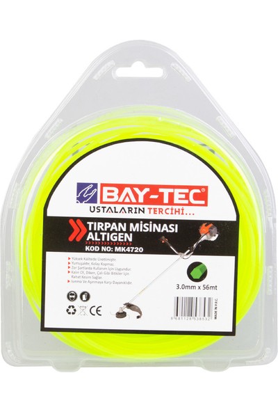 Bay-Tec Bay-TecAltıgen Tırpan Misinası 3.0 MM56 M