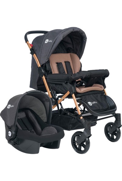 4 Baby Olympus Gold Travel Sistem Bebek Arabası Antrasit