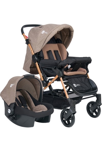 4 Baby Olympus Gold Travel Sistem Bebek Arabası Kahverengi