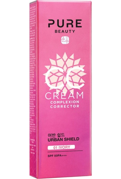 Pure Beauty cc Cream SPF50 Pa+++ Ivory 30 ml Pure Beauty cc Cream SPF50 Pa+++ Ivory 30 ml