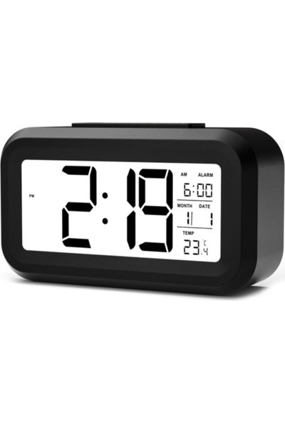 Sas S-9830 LCD Işıklı Sensörlü Termometreli Alarmlı Fotoselli Akıllı Dijital Masa Saati Sas S-9830 LCD Işıklı Sensörlü Termometreli Alarmlı Fotoselli Akıllı Dijital Masa Saati
