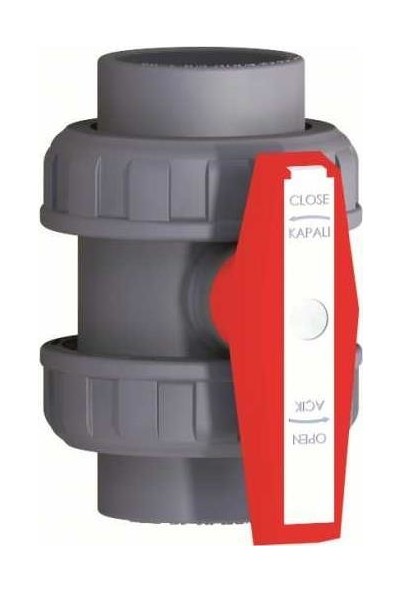 Mega Pool Nozbart Havuz Pvc Küresel Su Vanası D.75 mm Yapıştırmalı Mega Pool Nozbart Havuz Pvc Küresel Su Vanası D.75 mm Yapıştırmalı