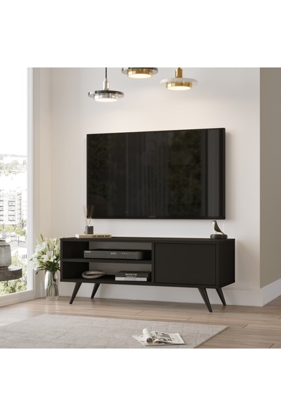 Robin Home Milano Tv Ünitesi Tv Sehpası Ahşap Ayaklı 110CM Robin Home Milano Tv Ünitesi Tv Sehpası Ahşap Ayaklı 110CM