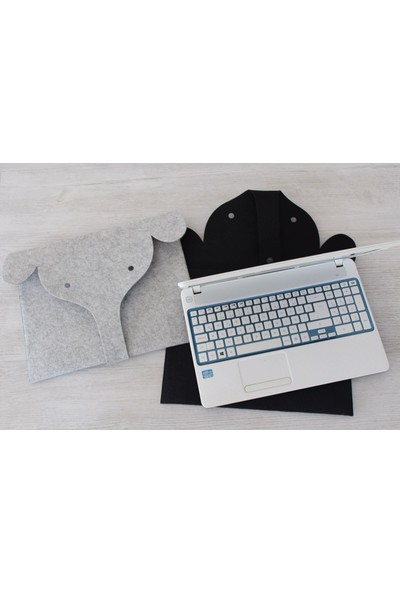 Eae Sanat Fil Şeklinde Keçe Laptop Çantası 13-14 Inç