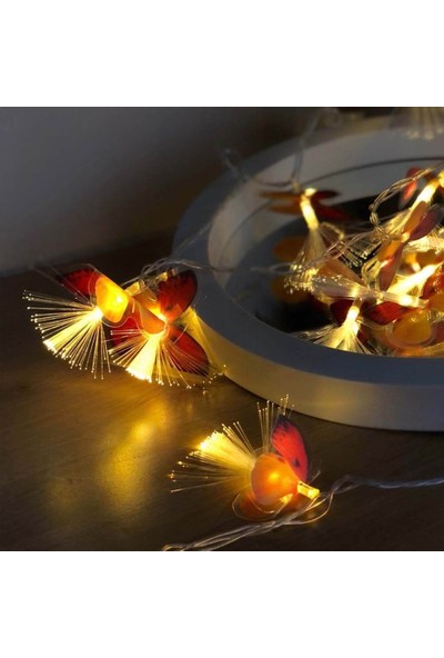 Patladı Gitti Kelebekli LED Işık Dizeleri 20'li 3 Metre Patladı Gitti Kelebekli LED Işık Dizeleri 20'li 3 Metre