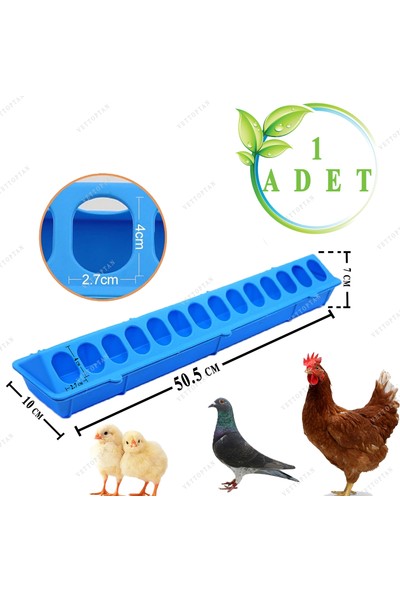 Mutlu Tavukçuluk Civciv Bıldırcın Yemliği 50 Cm