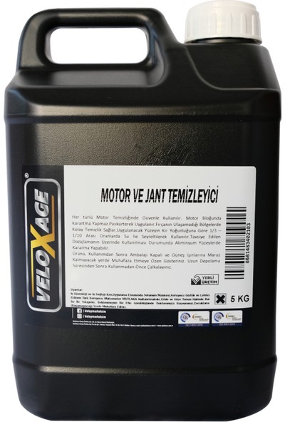 Veloxage Motor ve Jant Temizleyici 5 kg Veloxage Motor ve Jant Temizleyici 5 kg