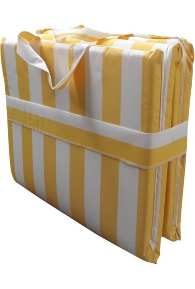 Kampo Plaj Minderi Şezlong Minderi Su Geçirmez Katlanır Sarı
