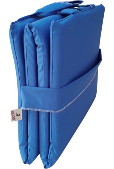 Kampo Plaj Minderi Şezlong Minderi Su Geçirmez Katlanır Mavi 4 Lü Set