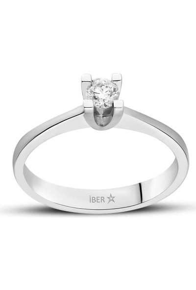 Iber G Renk Sı2 0.15 Karat Pırlanta Tektaş YÜZÜK-SYZG013-015