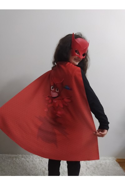 TUYTUK Pijamaskeliler Baykuş Kız Çocuk Kostümü Pelerin & Maskesi TUYTUK Pijamaskeliler Baykuş Kız Çocuk Kostümü Pelerin & Maskesi