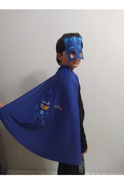 TUYTUK Pijamaskeliler Kedi Çocuk Kostümü Pelerin & Maskesi TUYTUK Pijamaskeliler Kedi Çocuk Kostümü Pelerin & Maskesi