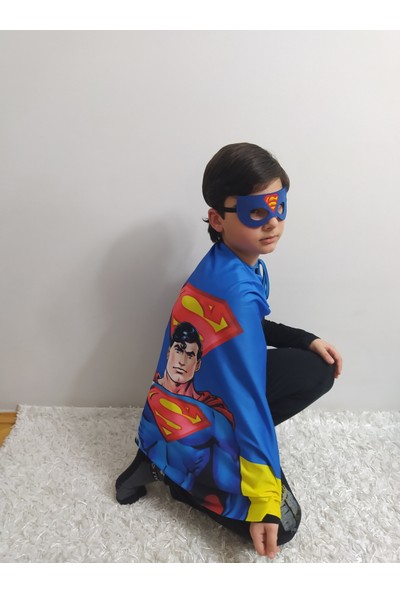 TUYTUK Superman Çocuk Kostümü Pelerin & Maskesi TUYTUK Superman Çocuk Kostümü Pelerin & Maskesi