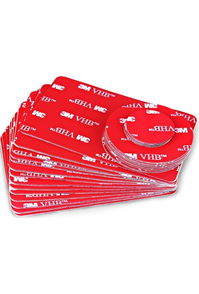 3m Vhb Çift Taraflı Bant Dıe Cut Kesim 10 Adet (20 mm x 50 mm)