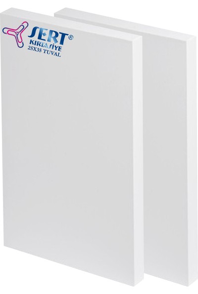 Sert Kırtasiye Tuval 25CM x 35CM Arkadan Zımbalı Tuval 2li Paket