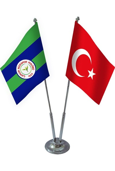 Bayrak Online İkili Çaykur Rizespor Masa Bayrağı Takımı