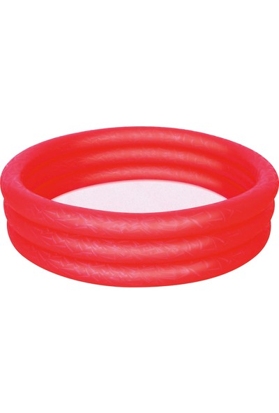 Bestway Kırmızı Çocuk Havuzu Şişme Havuz 102 x 25 cm Orta Boy 110 Lt