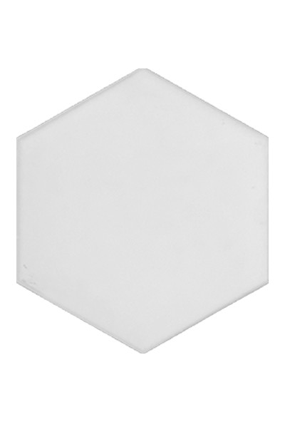 Armada Çini 15 x 17 cm Düz Beyaz Altıgen Desen Çini Karo Seramik Armada Çini 15 x 17 cm Düz Beyaz Altıgen Desen Çini Karo Seramik