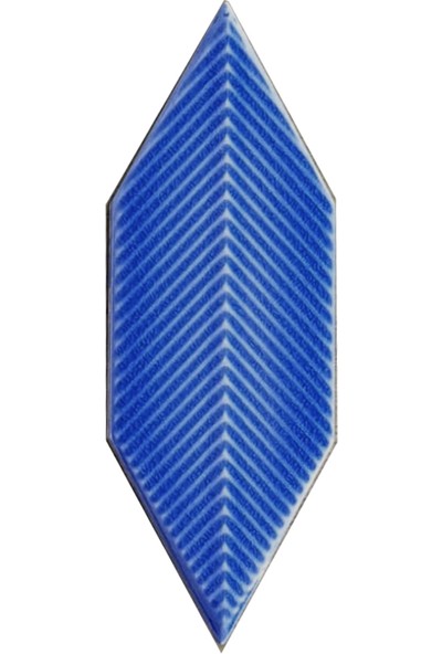 Armada Çini 05 x 15 cm Çizgili Yaprak Desen Kobalt Çini Seramik Karo Armada Çini 05 x 15 cm Çizgili Yaprak Desen Kobalt Çini Seramik Karo