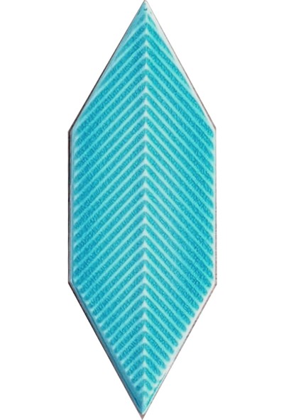 Armada Çini 05 x 15 cm Çizgili Yaprak Desen Turkuaz Çini Seramik Karo Armada Çini 05 x 15 cm Çizgili Yaprak Desen Turkuaz Çini Seramik Karo