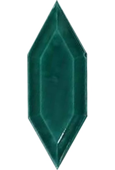 Armada Çini 05 x 15 cm Metro Yaprak Desen Yeşil Çini Seramik Karo