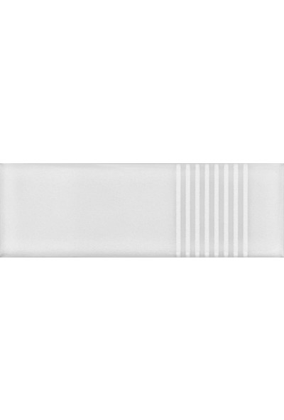 Armada Çini 7 x 21 cm Çizgili Beyaz Desenli Çini Seramik Karo