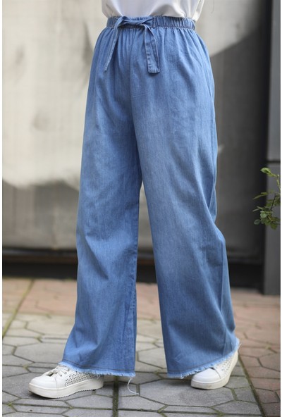 İlkimay Bol Paça Açık Kot Pantolon