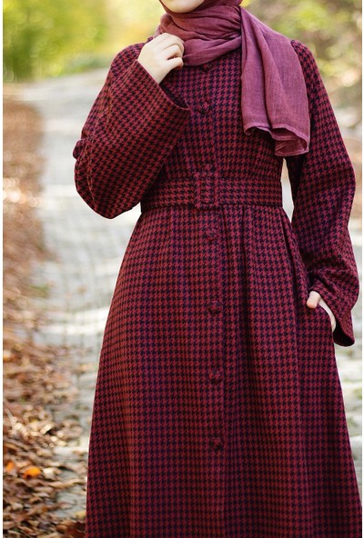 İlkimay Kemer Hediyeli Kazayağı Desen Kap - Bordo İlkimay Kemer Hediyeli Kazayağı Desen Kap - Bordo