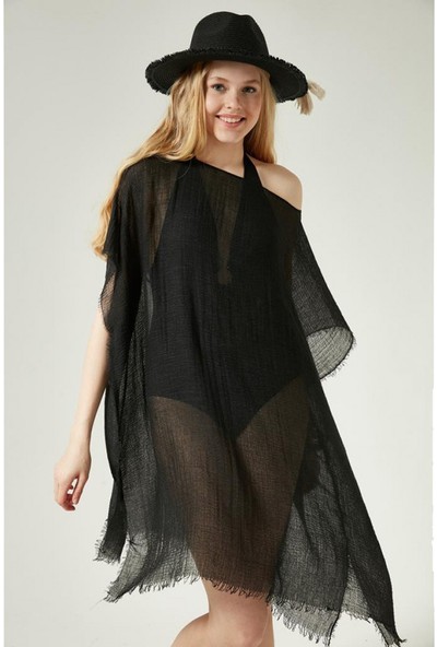 Ecrou Kadın Pareo Siyah