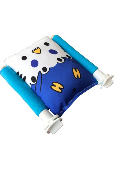 Kuş Arkadaşım Kuş Yatağı Yumuşak Dinlenme Yastığı Çift Taraflı Uyku Tüneği Lacivert Muhabbet Kuşu Yatak Tünek