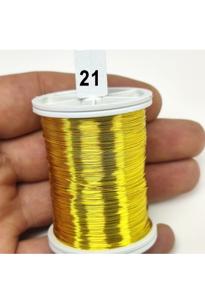 Hobizubi Janjan Sarı Filografi Teli 60 No - 21 Hobizubi Janjan Sarı Filografi Teli 60 No - 21