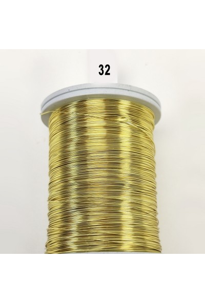 Hobizubi Rose Sarı Filografi Teli 60 No - 32 Hobizubi Rose Sarı Filografi Teli 60 No - 32