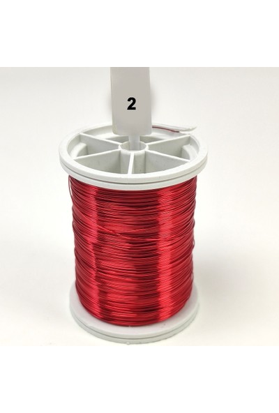 Hobizubi Kırmızı Filografi Teli 60 No - 2 Hobizubi Kırmızı Filografi Teli 60 No - 2