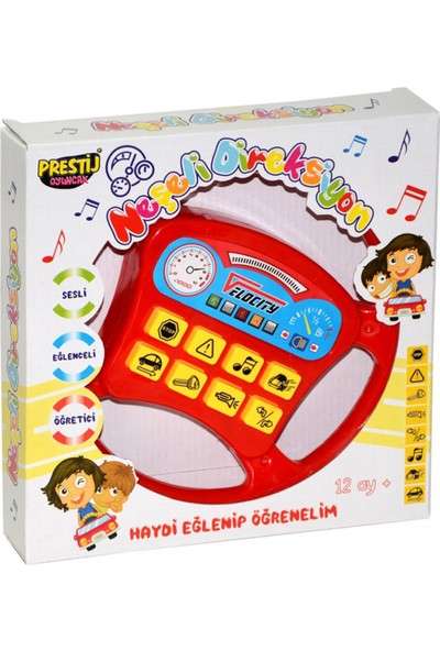 Prestij Oyuncak Pilli Neşeli Direksiyon Kırmızı Prestij Oyuncak Pilli Neşeli Direksiyon Kırmızı