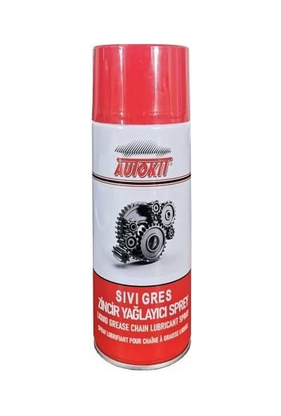Autokit Sıvı Gres Zincir Yağlayıcı Sprey 400ML Autokit Sıvı Gres Zincir Yağlayıcı Sprey 400ML
