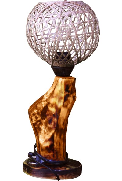 Pergamon Wood Thor - Doğal Ahşap Abajur Pergamon Wood Thor - Doğal Ahşap Abajur