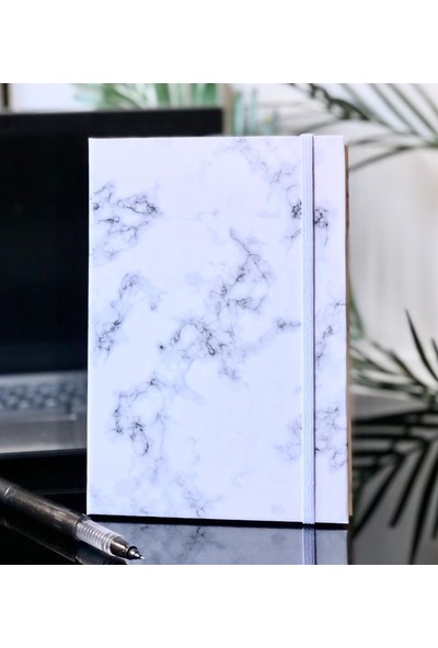 Lolla Box Mermer Tasarım Lastikli Sert Kapak Defter Lolla Box Mermer Tasarım Lastikli Sert Kapak Defter