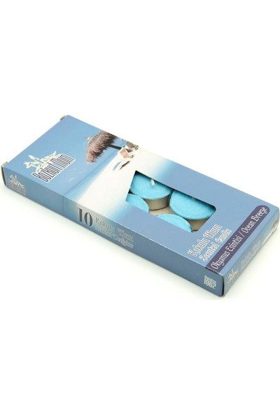 Omnipazar Bozkurt 10'lu Kokulu Tealight Mum Okyanus Esintisi Omnipazar Bozkurt 10'lu Kokulu Tealight Mum Okyanus Esintisi